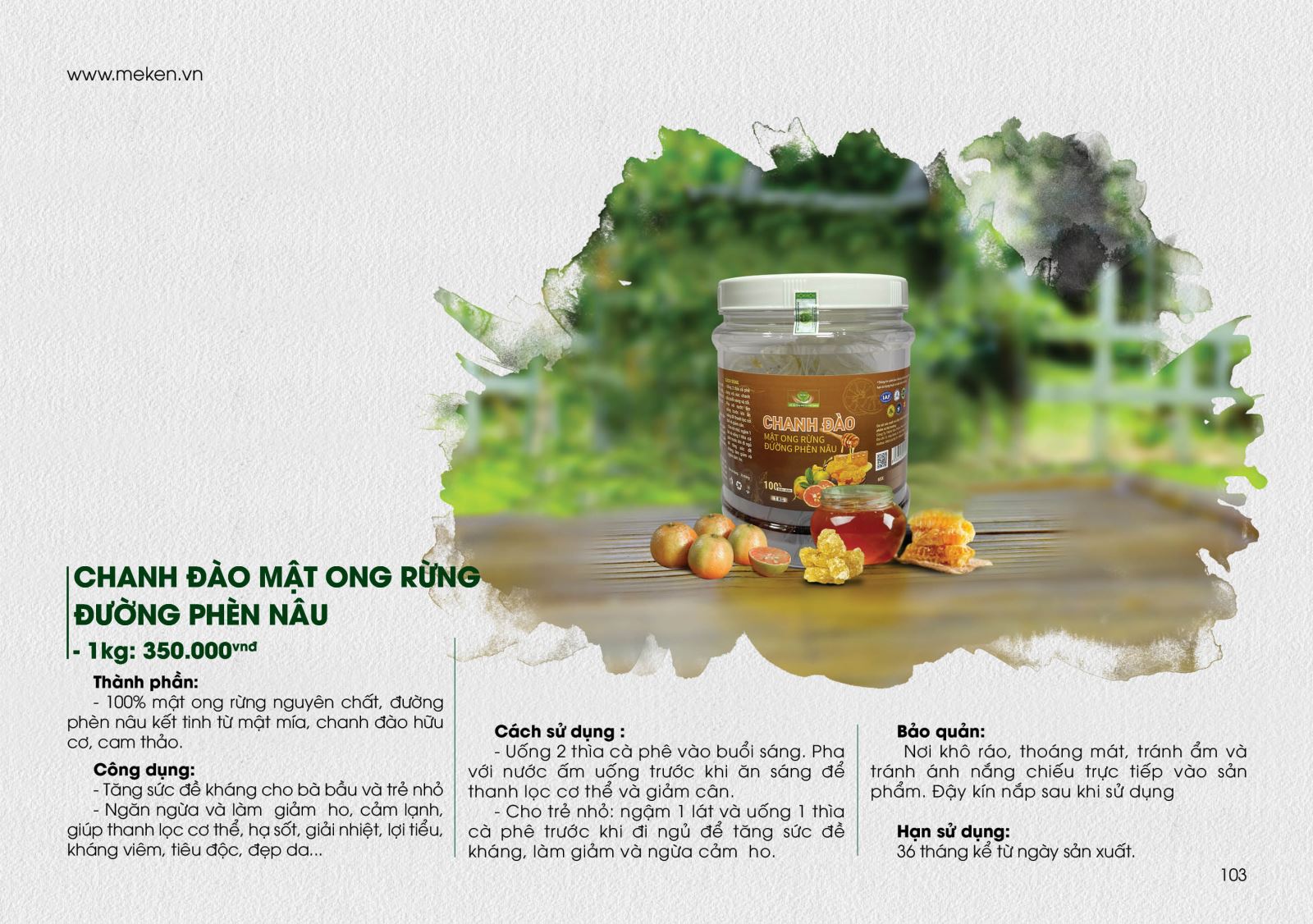 CHANH ĐÀO MẬT ONG RỪNG ĐƯỜNG PHÈN NÂU